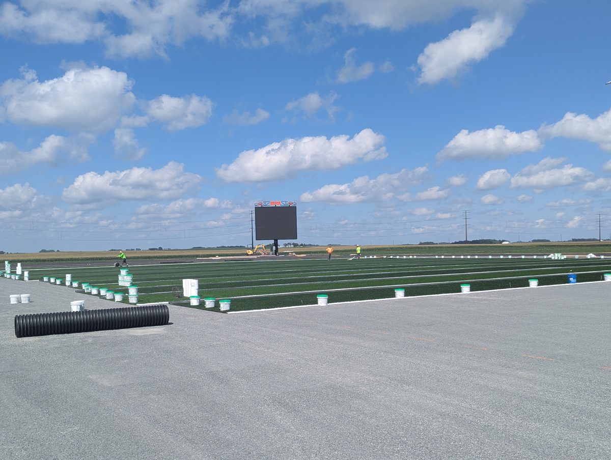 Turf getting installed at new field – Winthrop News